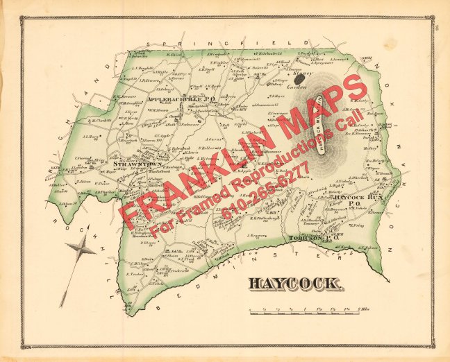 Combination Atlas Map of Bucks County, Pennsylvania, J. D. Scott, 1876 ...