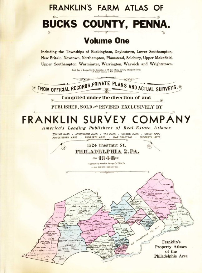 Farm Atlas of Bucks County, Volume One – Old York Road Historical Society